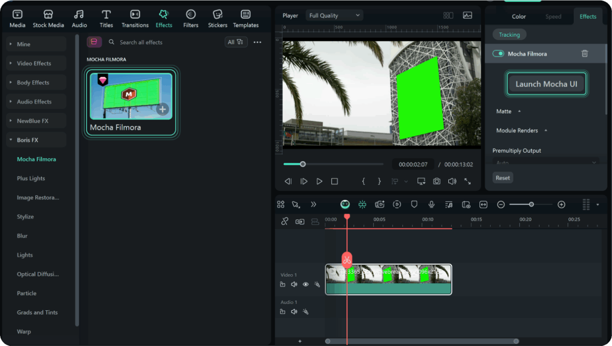 How to Create a Cinematic Tracking Shot in Filmora with Mocha Plugin - Worldcrunch